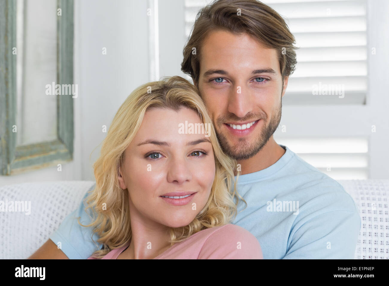 Caucasian couple relaxing together hi-res stock photography and images ...