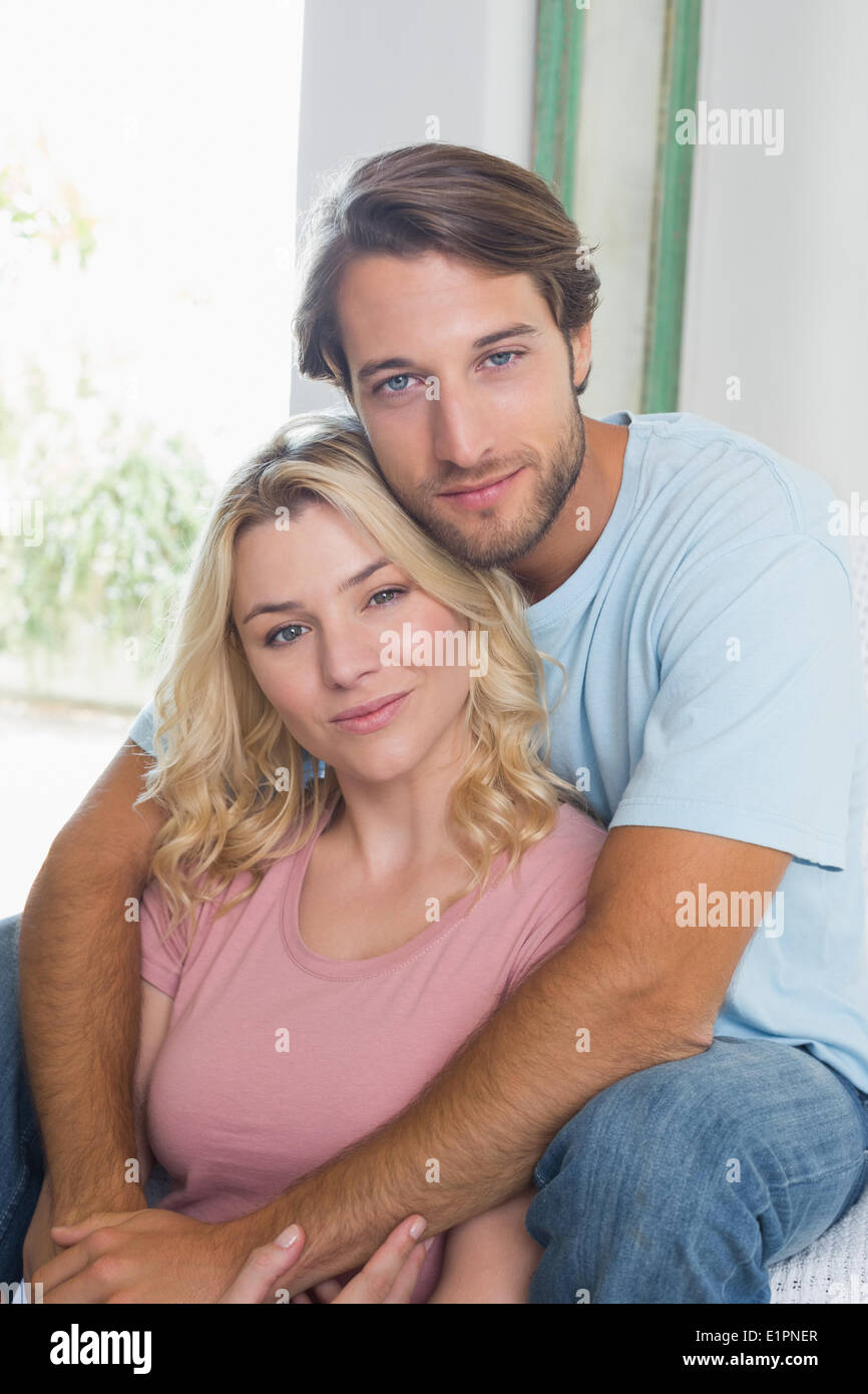 Caucasian couple relaxing together hi-res stock photography and images ...