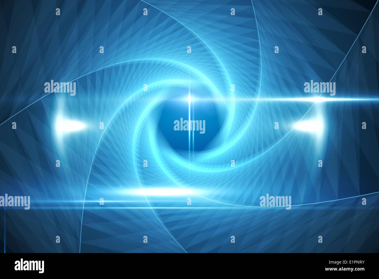 Blue technology design with tunnel Stock Photo - Alamy