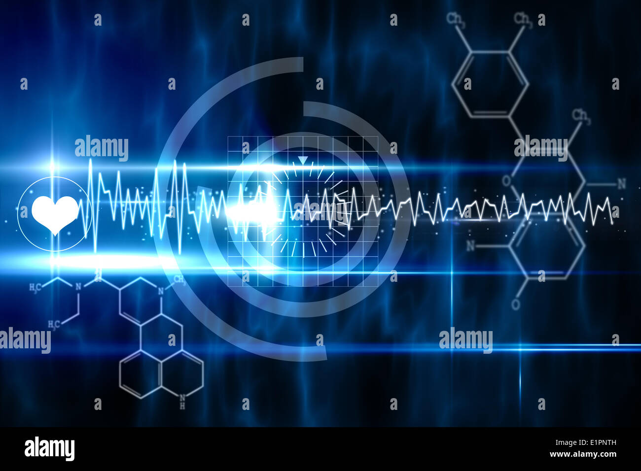 Blue technology design with circle Stock Photo - Alamy