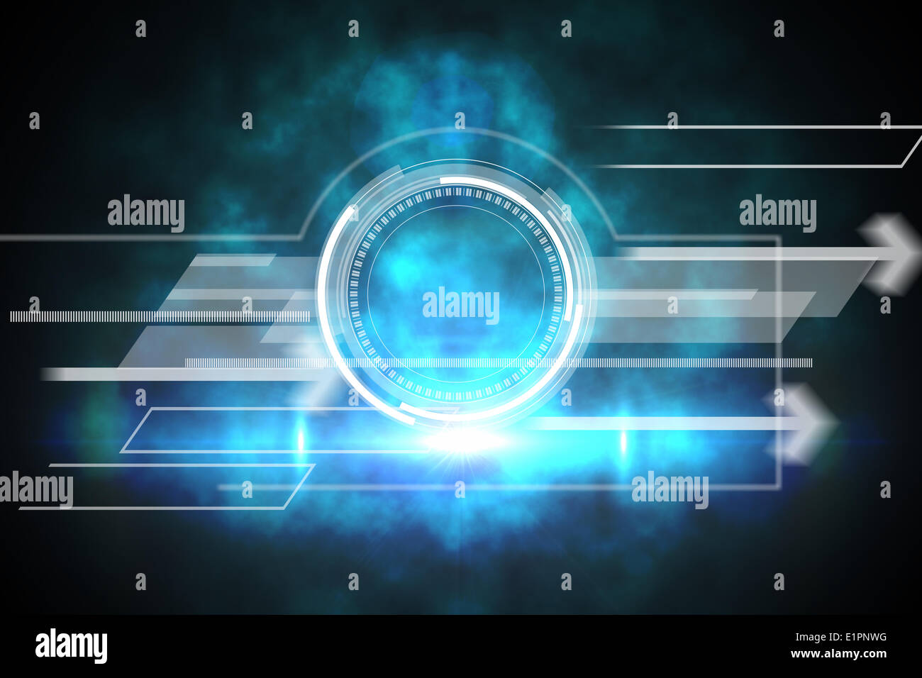 Blue and black technology dial design Stock Photo - Alamy