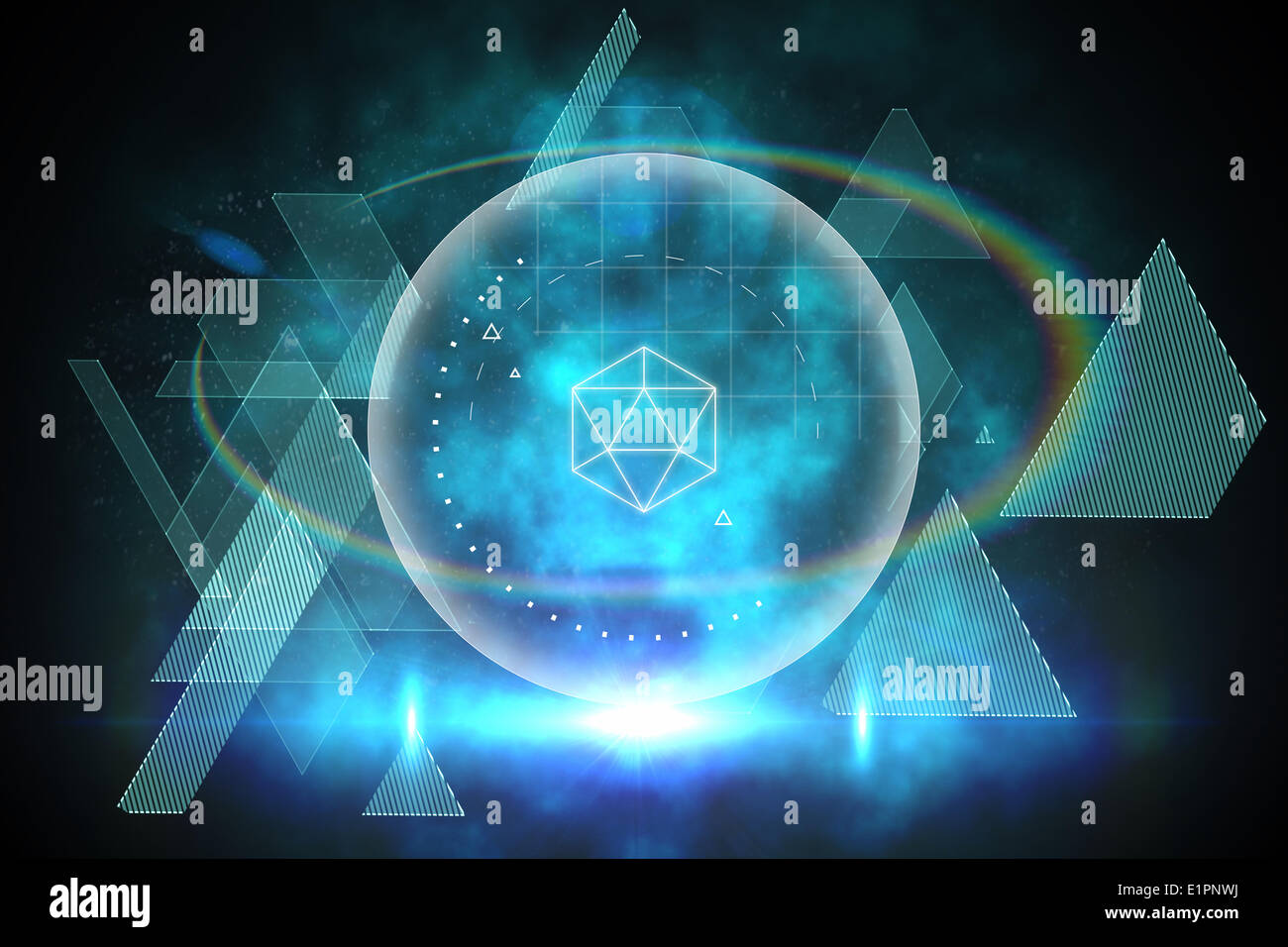 Blue and black technology design Stock Photo - Alamy