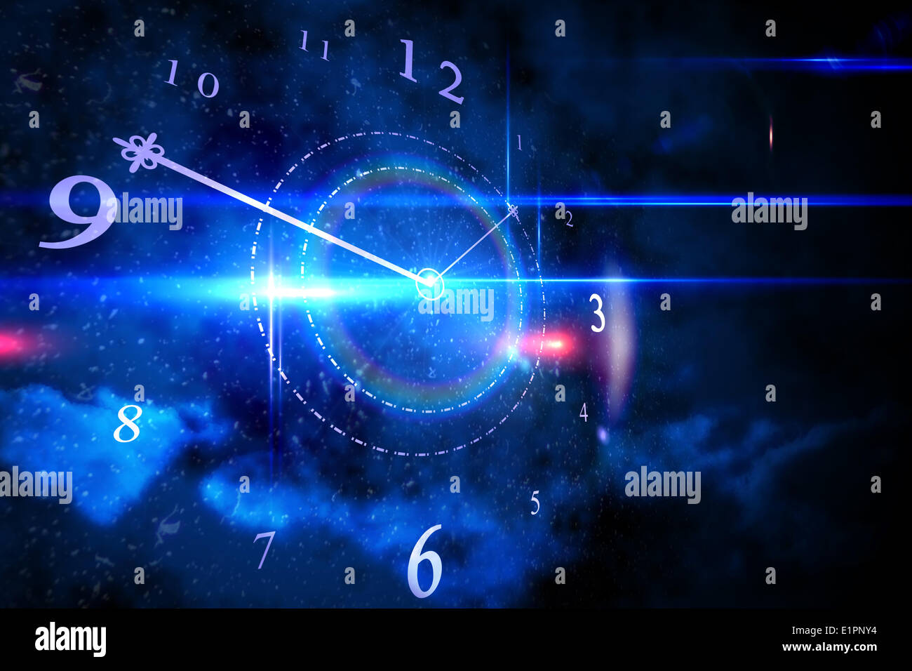 Glowing clock dial hi-res stock photography and images - Alamy