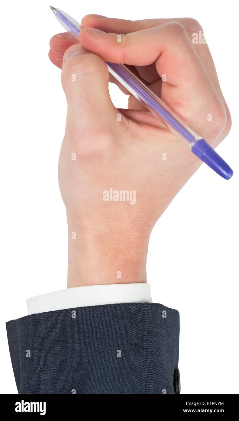 Hand writing with a pen Stock Photo - Alamy
