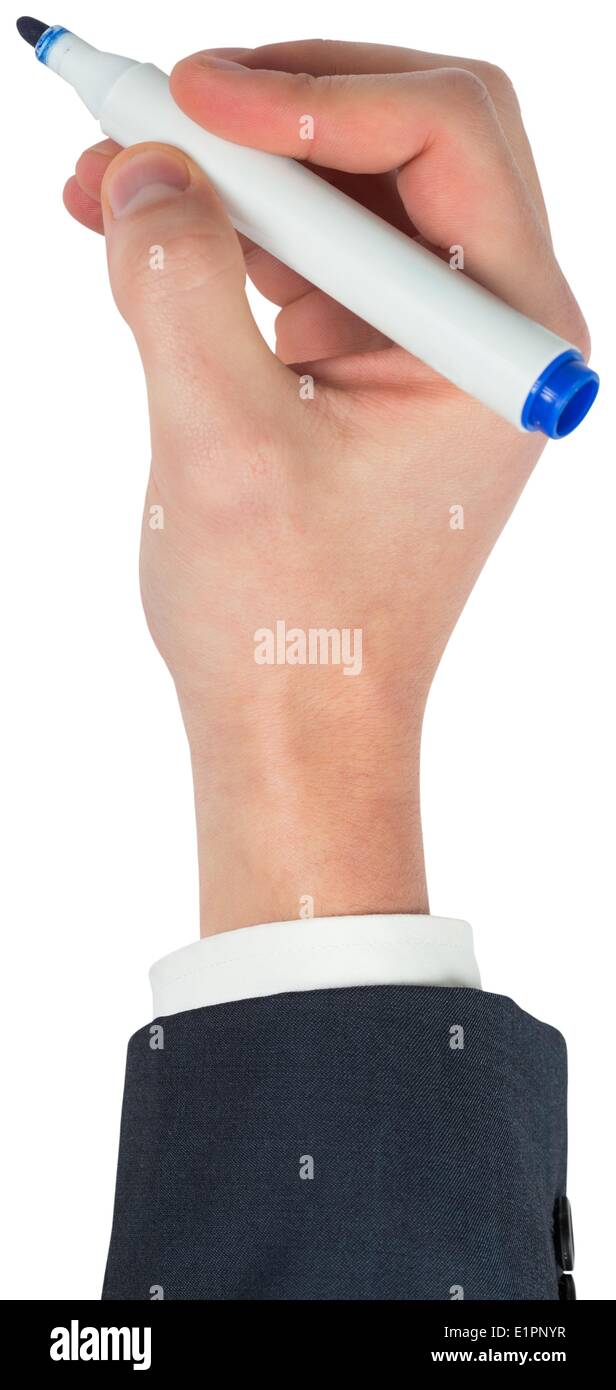 Hand writing with a marker Stock Photo - Alamy