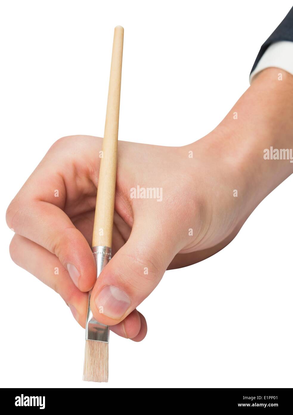 Hand painting with a brush Stock Photo - Alamy