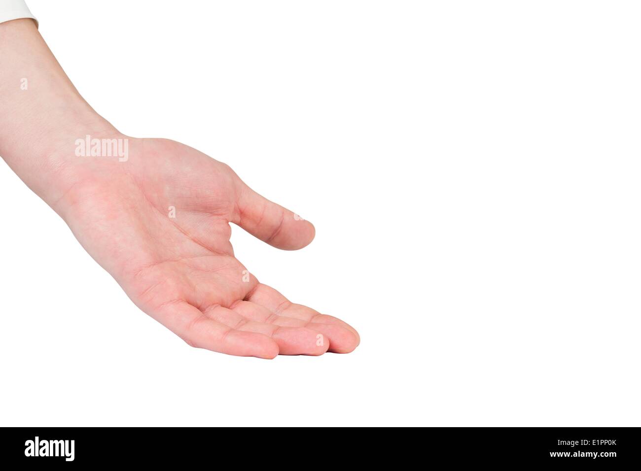 Businesswomans hand presenting Stock Photo - Alamy