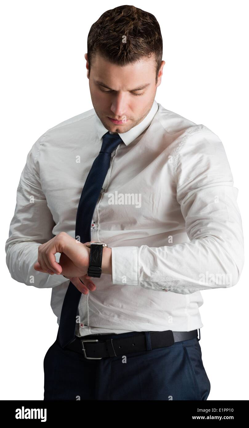 Checking the time hi-res stock photography and images - Alamy