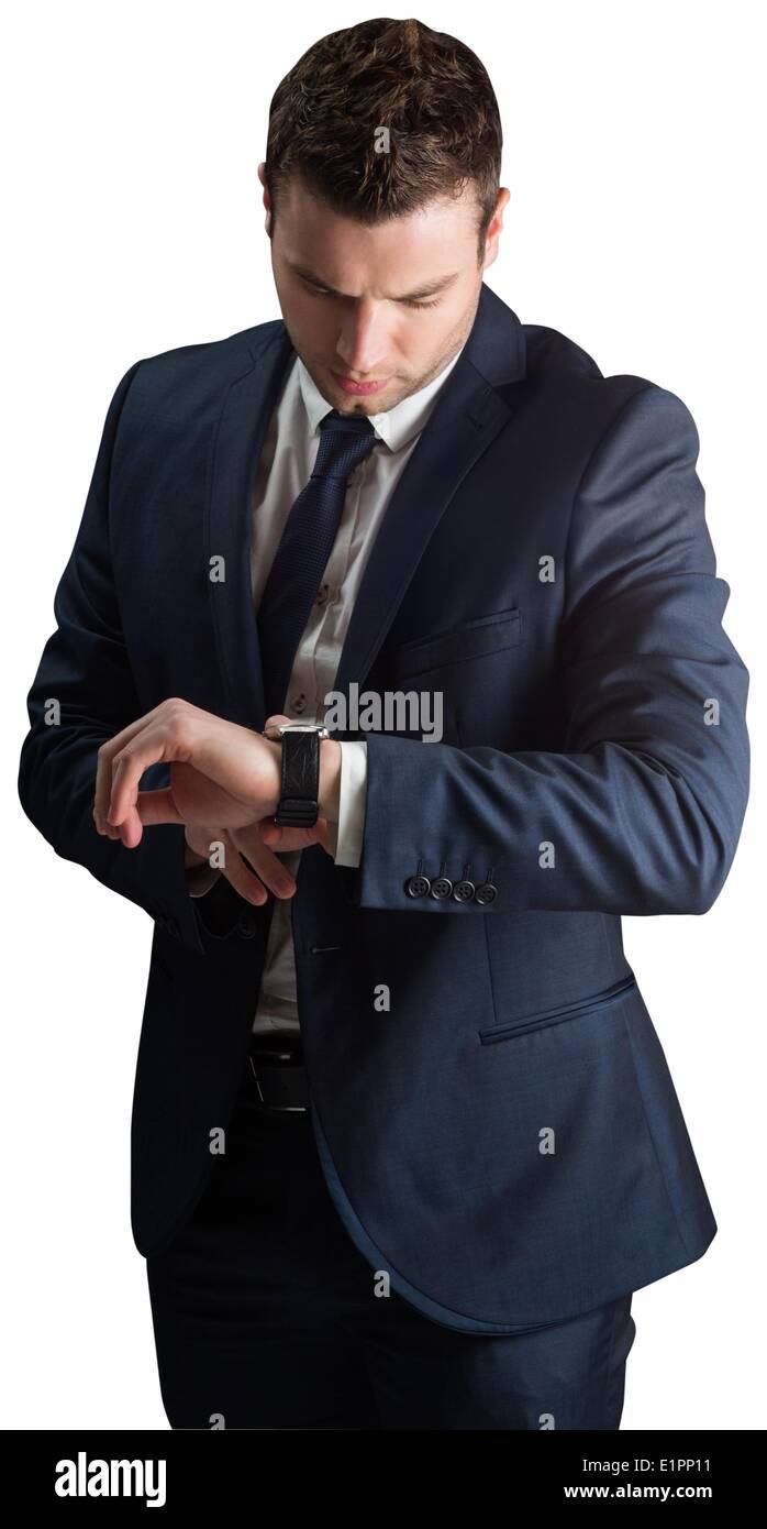 Checking the time hi-res stock photography and images - Alamy