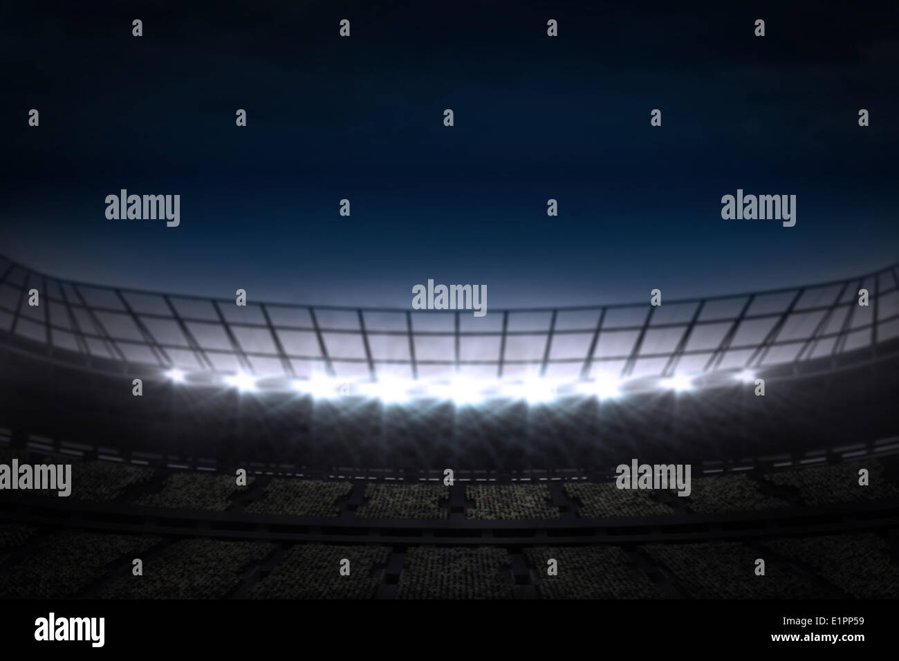 Large football stadium under night sky Stock Photo - Alamy