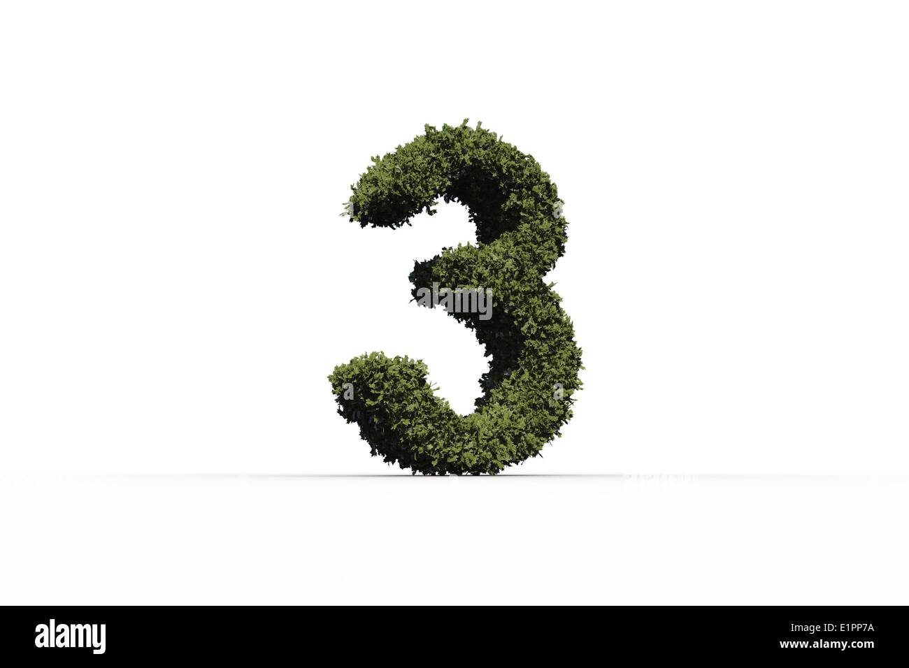 Three made of leaves Stock Photo - Alamy