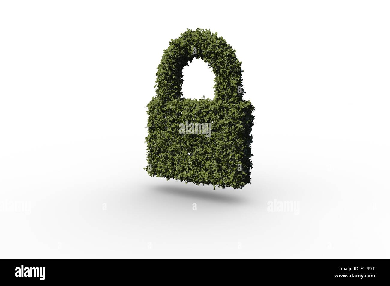 Lock made of leaves Stock Photo - Alamy