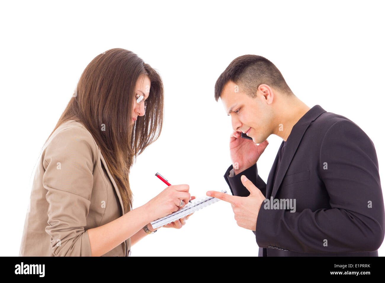 Man woman confused office worker hi-res stock photography and images ...
