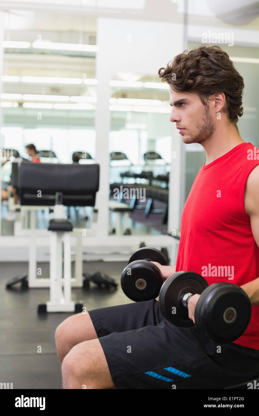 Muscle man holding out hand hi-res stock photography and images - Alamy