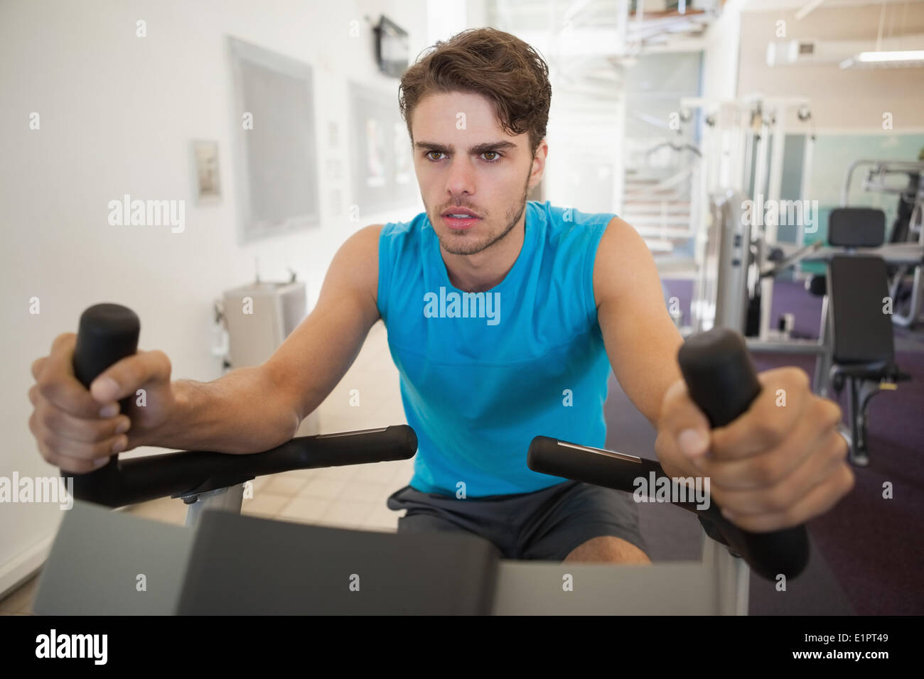 Bike serious muscular male hi-res stock photography and images - Alamy