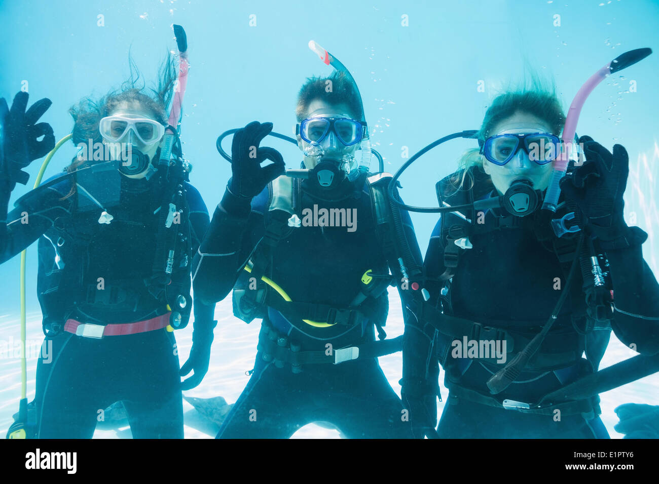 Swimming pool wet suit snorkel hi-res stock photography and images - Alamy