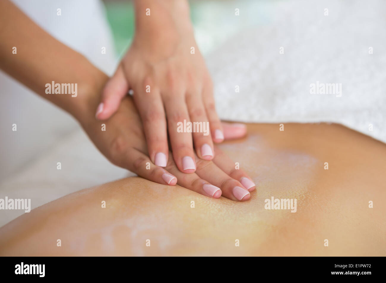 Woman getting a massage hi-res stock photography and images - Alamy