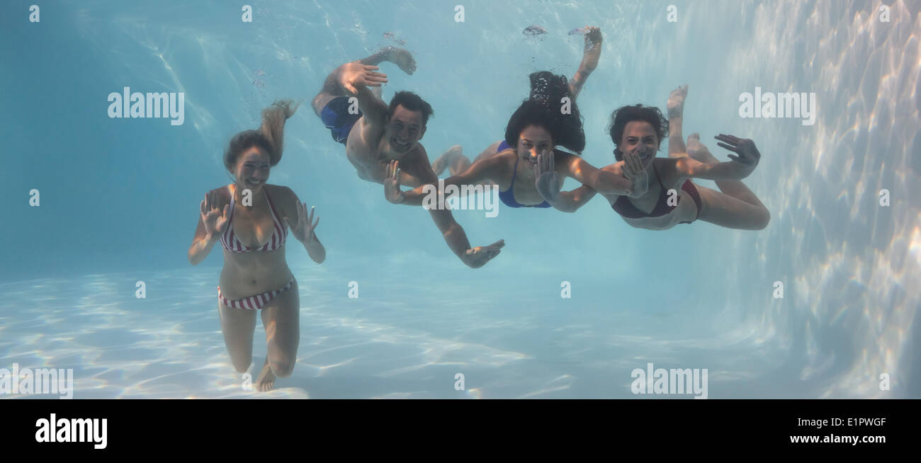 Smiling underwater hi-res stock photography and images - Alamy