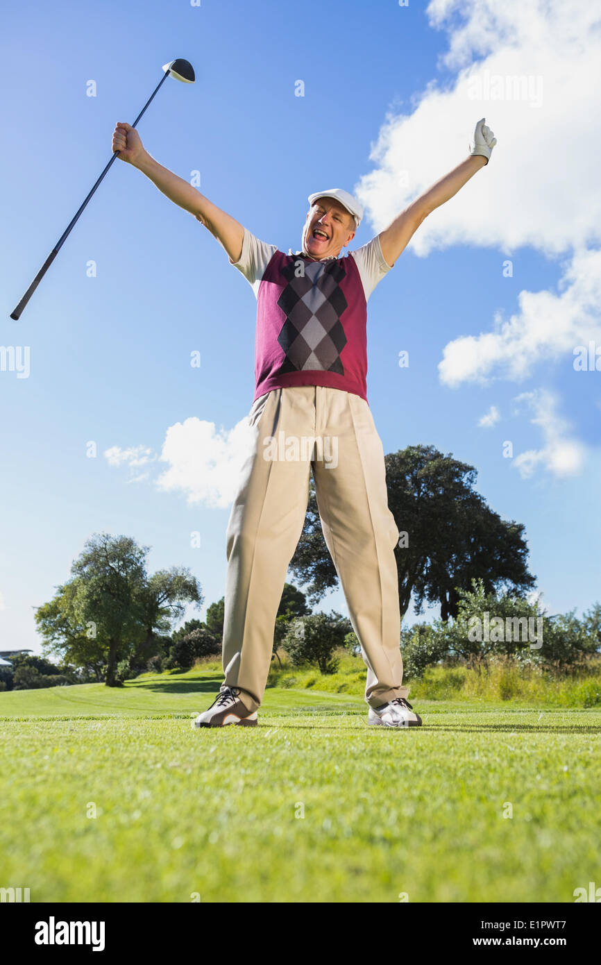 Golfer cheering hi-res stock photography and images - Alamy