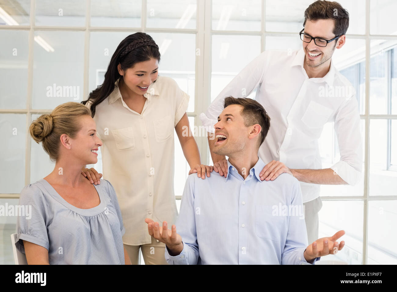 Praise colleague hi-res stock photography and images - Alamy