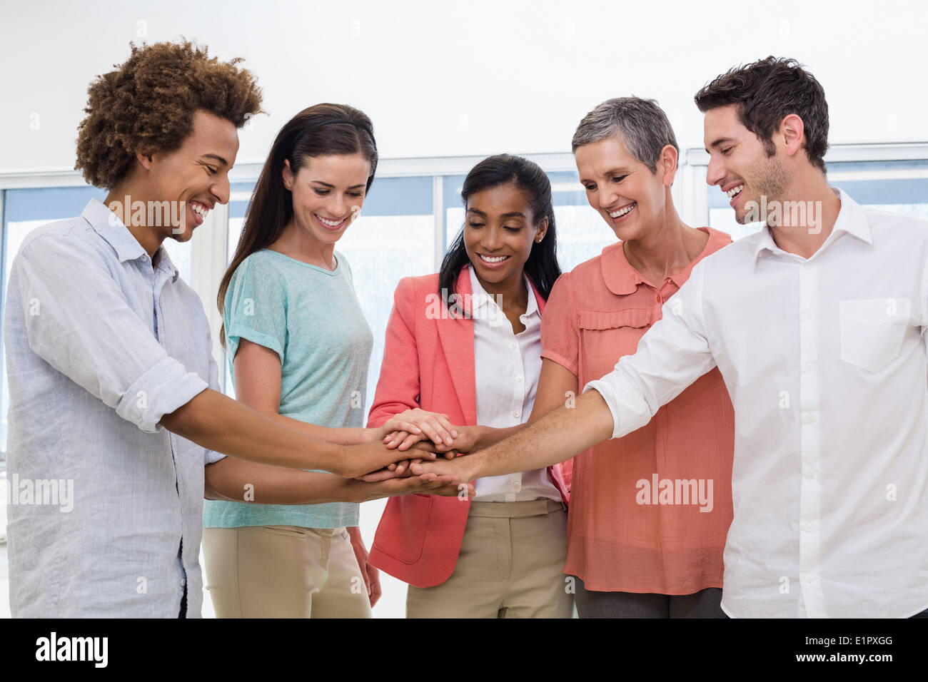 Hands together team hi-res stock photography and images - Alamy