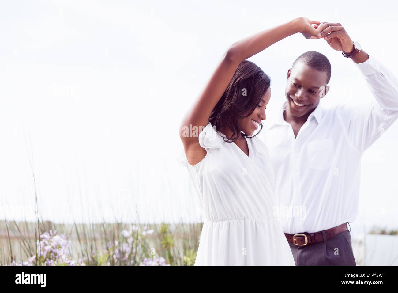 Young happy man dancing turning hi-res stock photography and images - Alamy