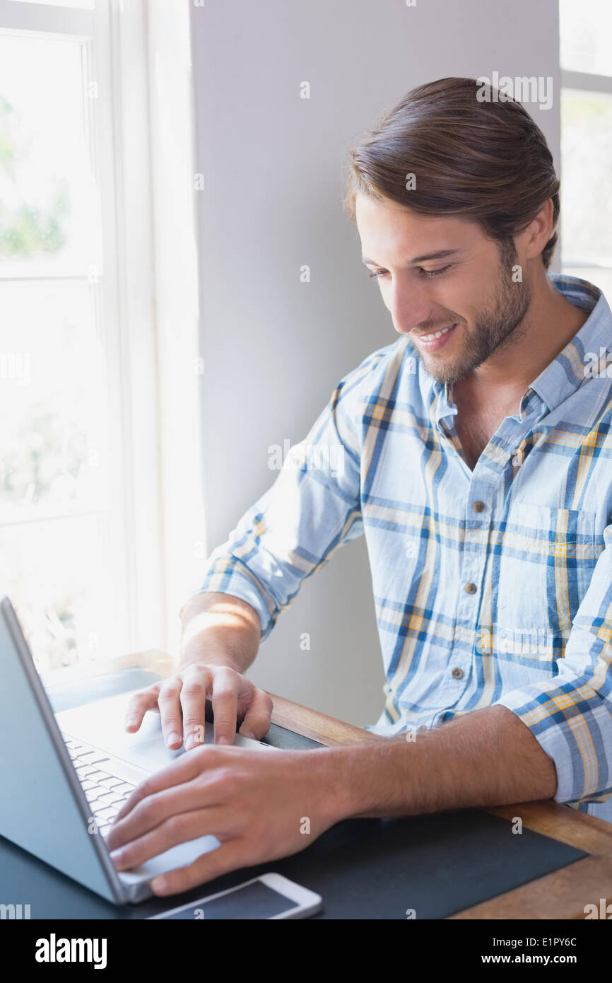 Laptop table at window hi-res stock photography and images - Alamy