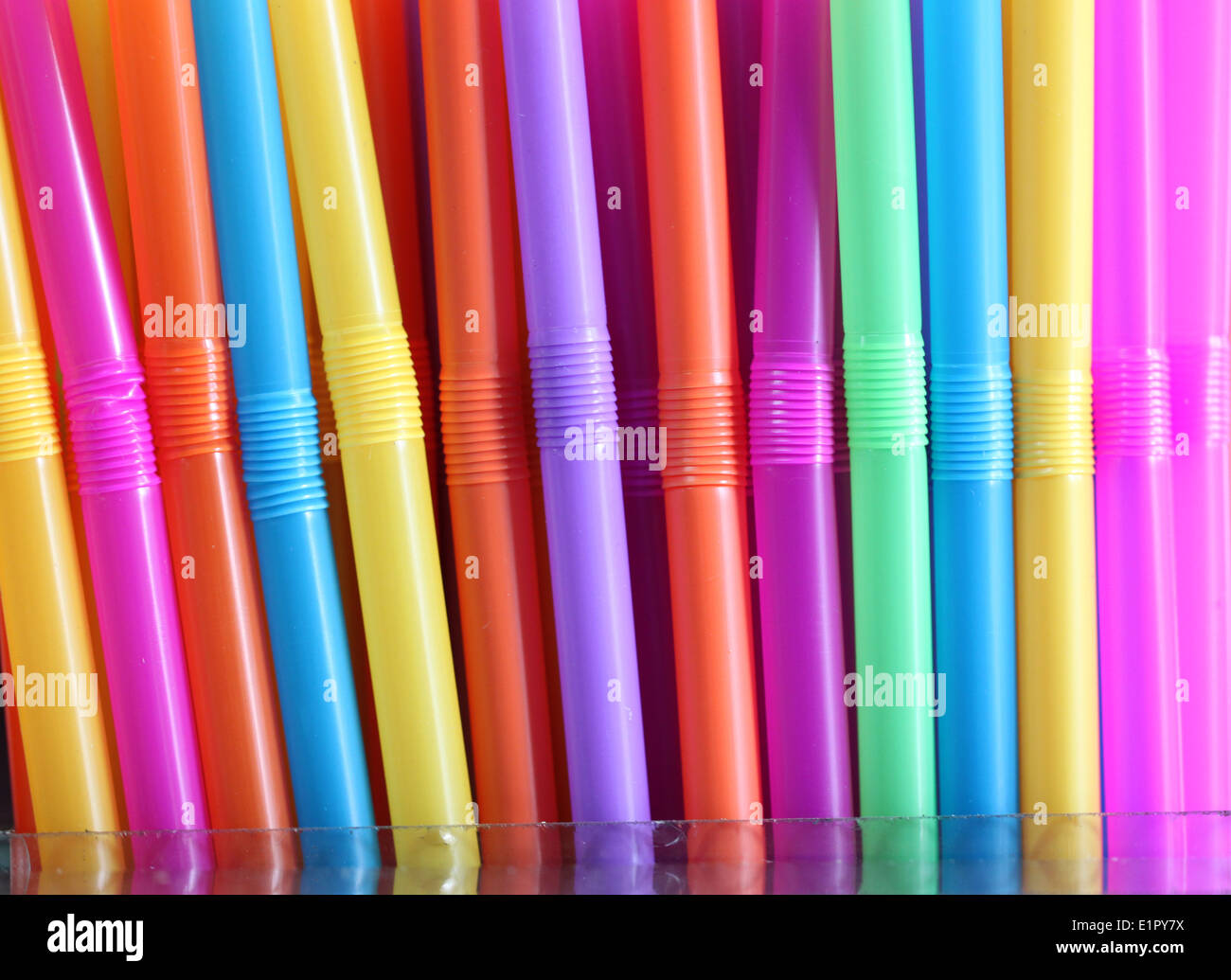 Colorful drinking straws for the color background Stock Photo - Alamy
