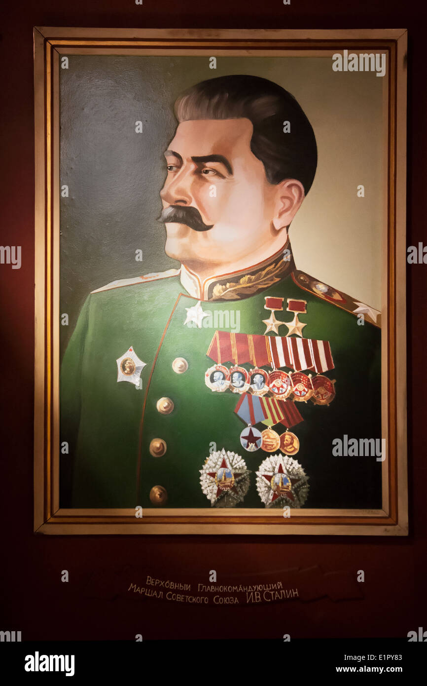 Joseph Stalin framed picture at the Oskar Schindler Factory Krakow ...