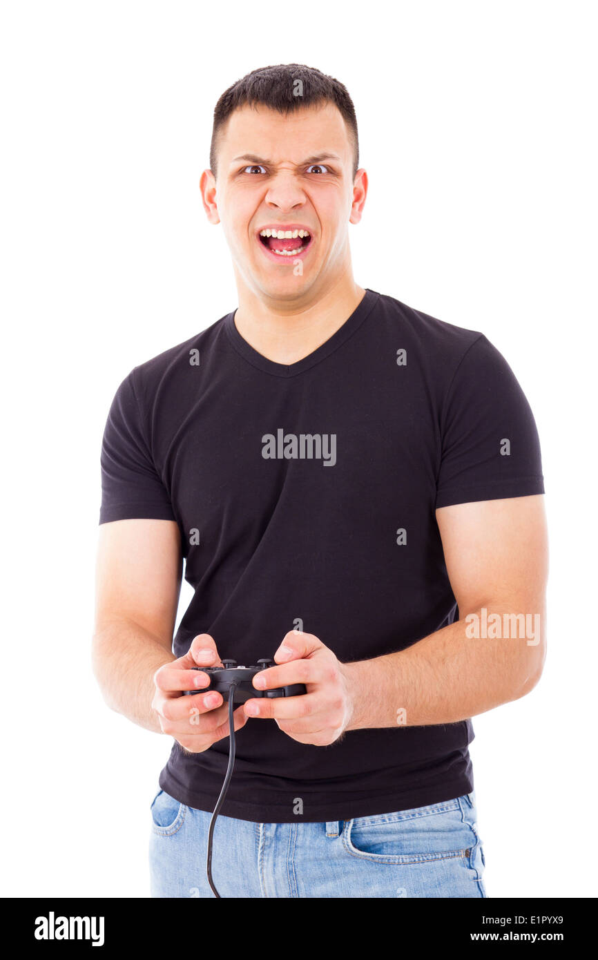 Video game man in suit hi-res stock photography and images - Alamy