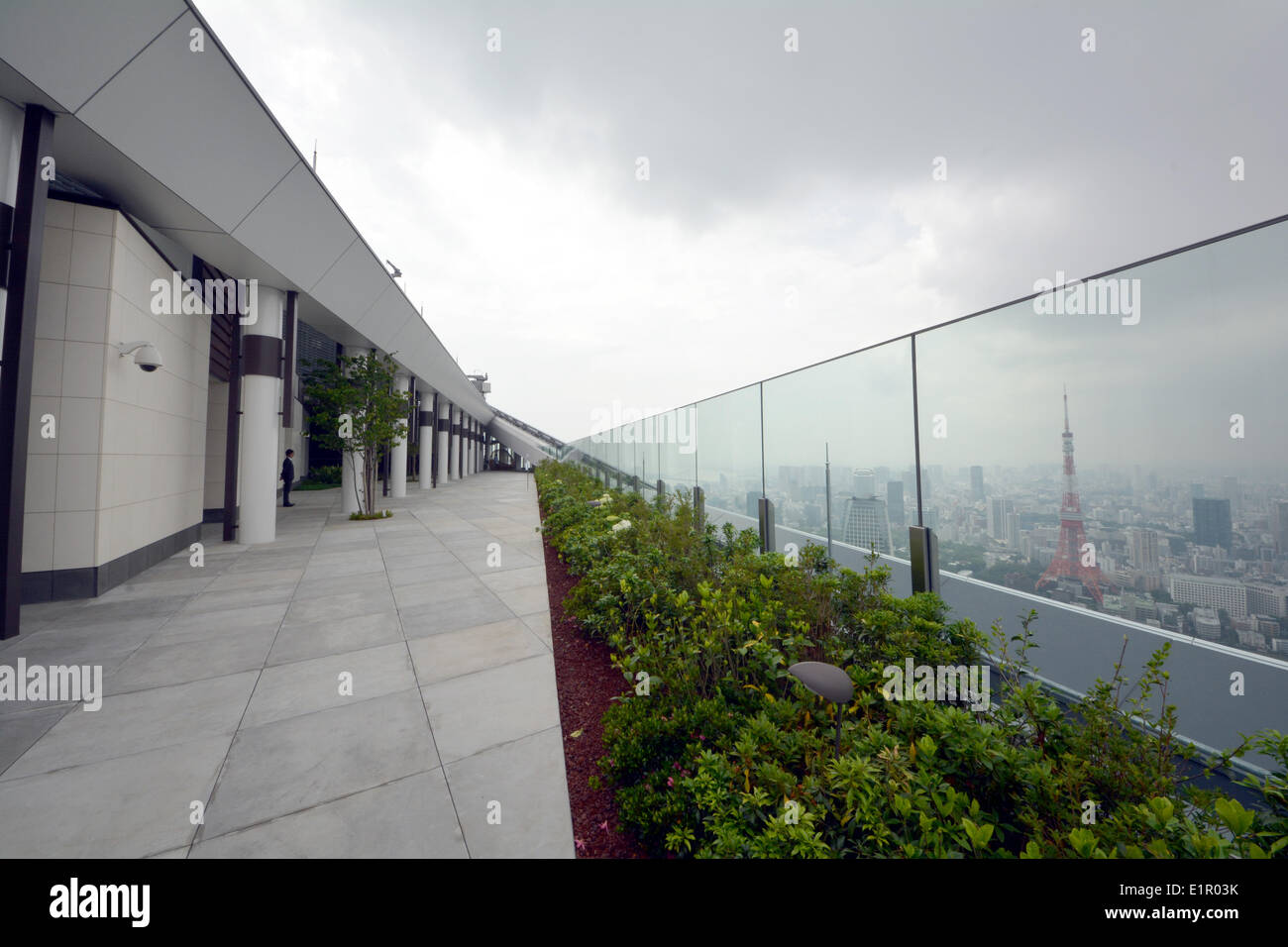Tokyo, Japan. 9th June, 2014. Tokyo Tower is seen from the top floor of ...