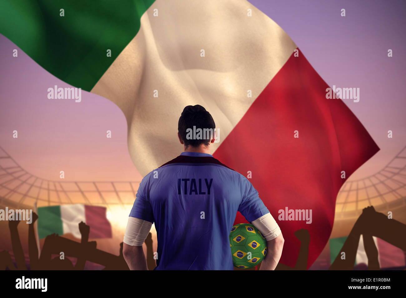 Football fan flag italy hi-res stock photography and images - Alamy