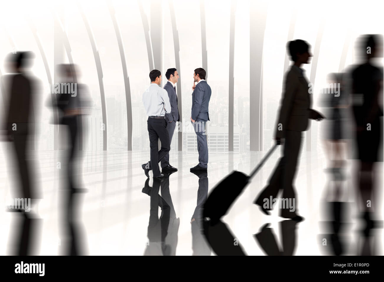 Digital composite businessmen standing hi-res stock photography and ...