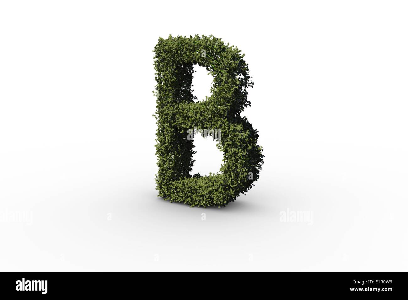 Letter b made of leaves Stock Photo - Alamy