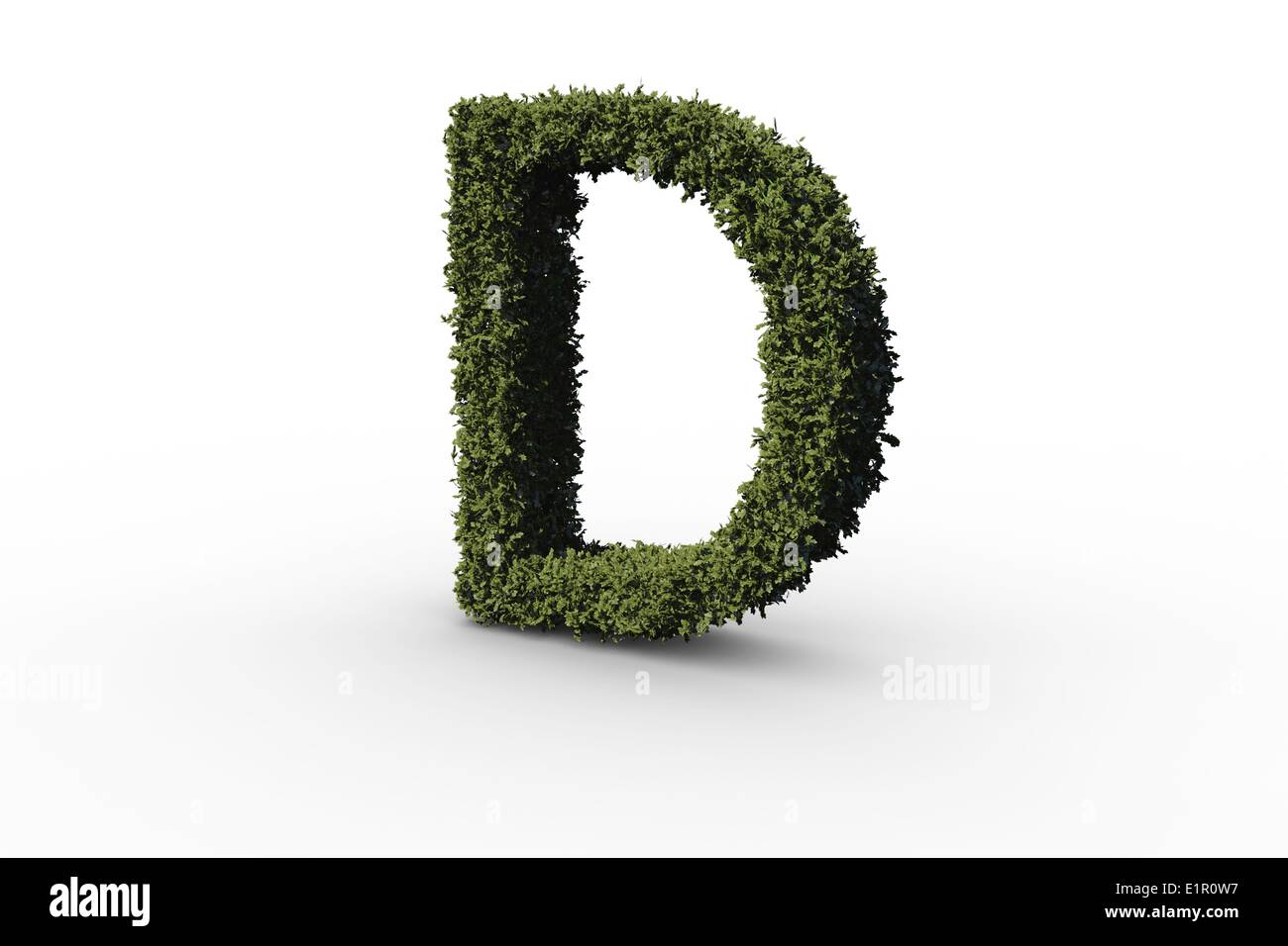 Letter d made of leaves Stock Photo - Alamy