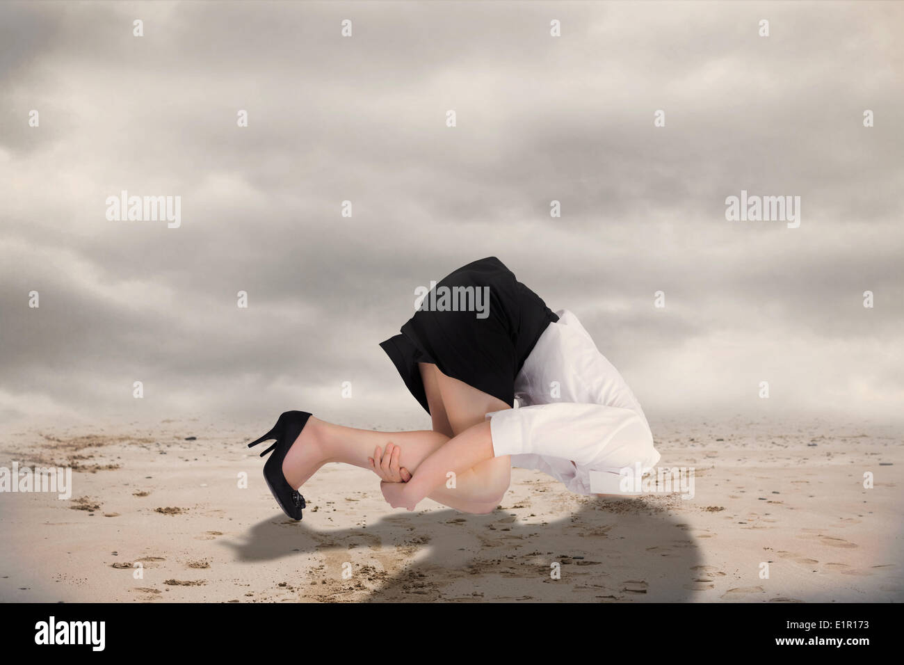 Burying head hi-res stock photography and images - Alamy