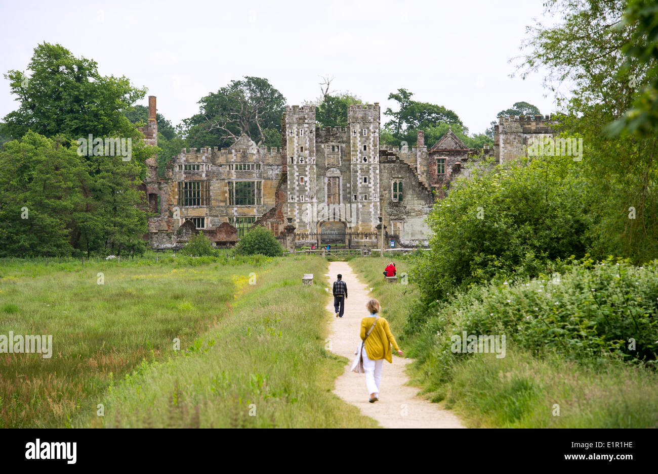 Midhurst West Sussex UK - Cowdray Park Ruins Stock Photo - Alamy
