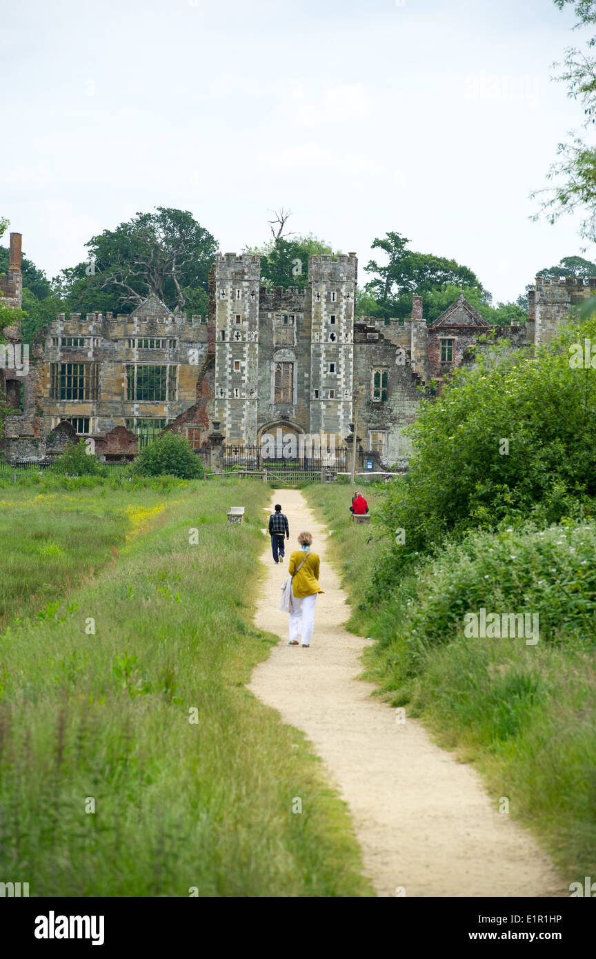Midhurst West Sussex UK - Cowdray Park Ruins Stock Photo - Alamy