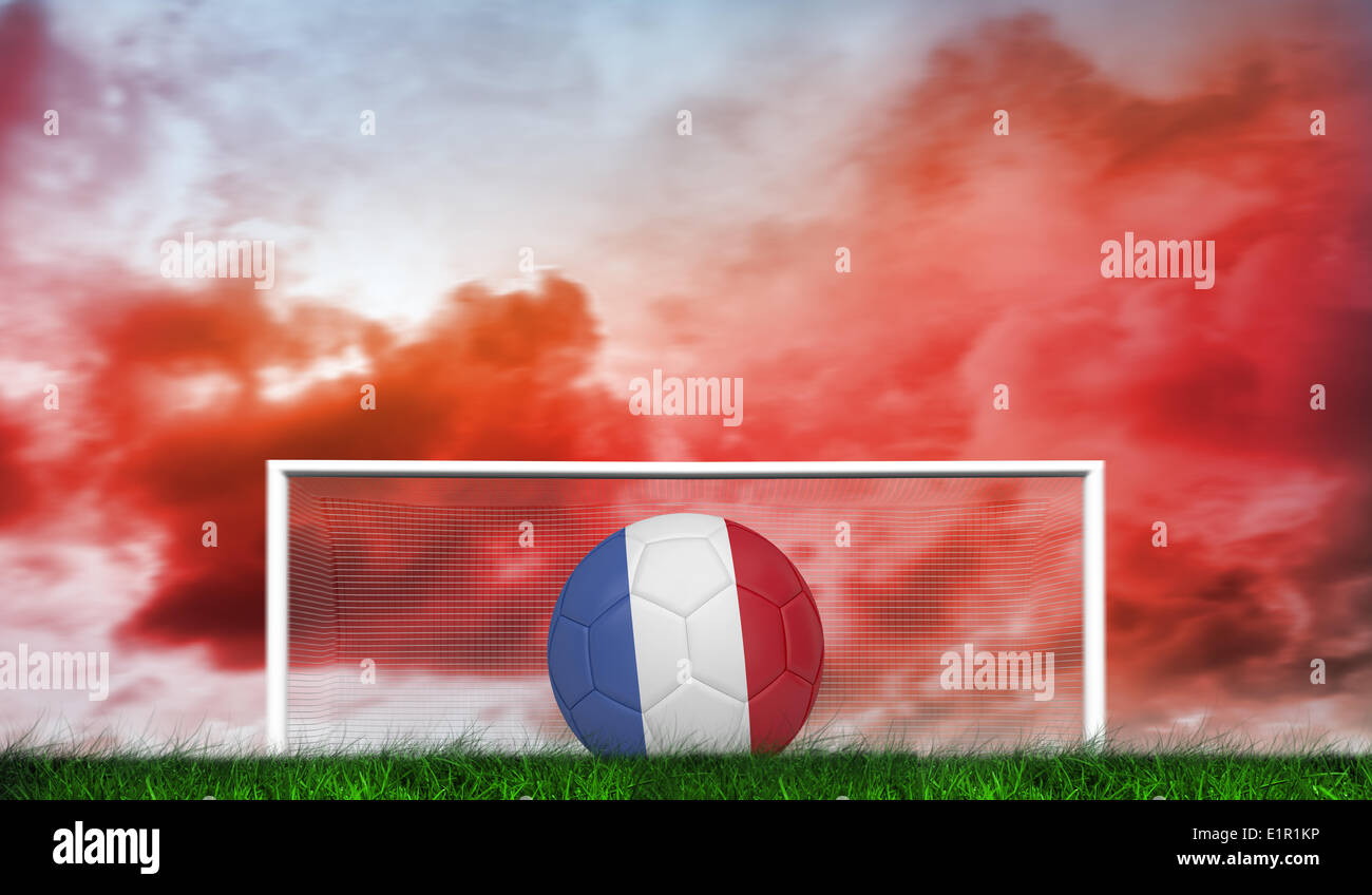 Composite image of football in france colours Stock Photo - Alamy