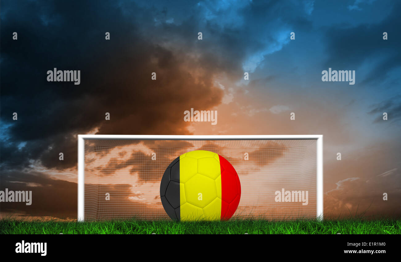 Composite image of football in germany colours Stock Photo - Alamy