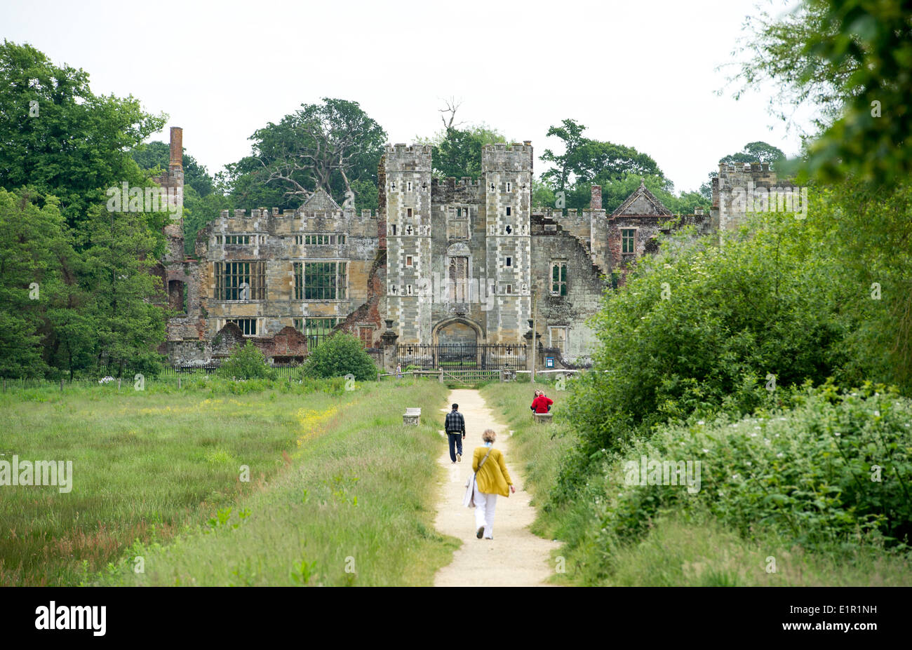 Midhurst West Sussex UK - Cowdray Park Ruins Stock Photo - Alamy