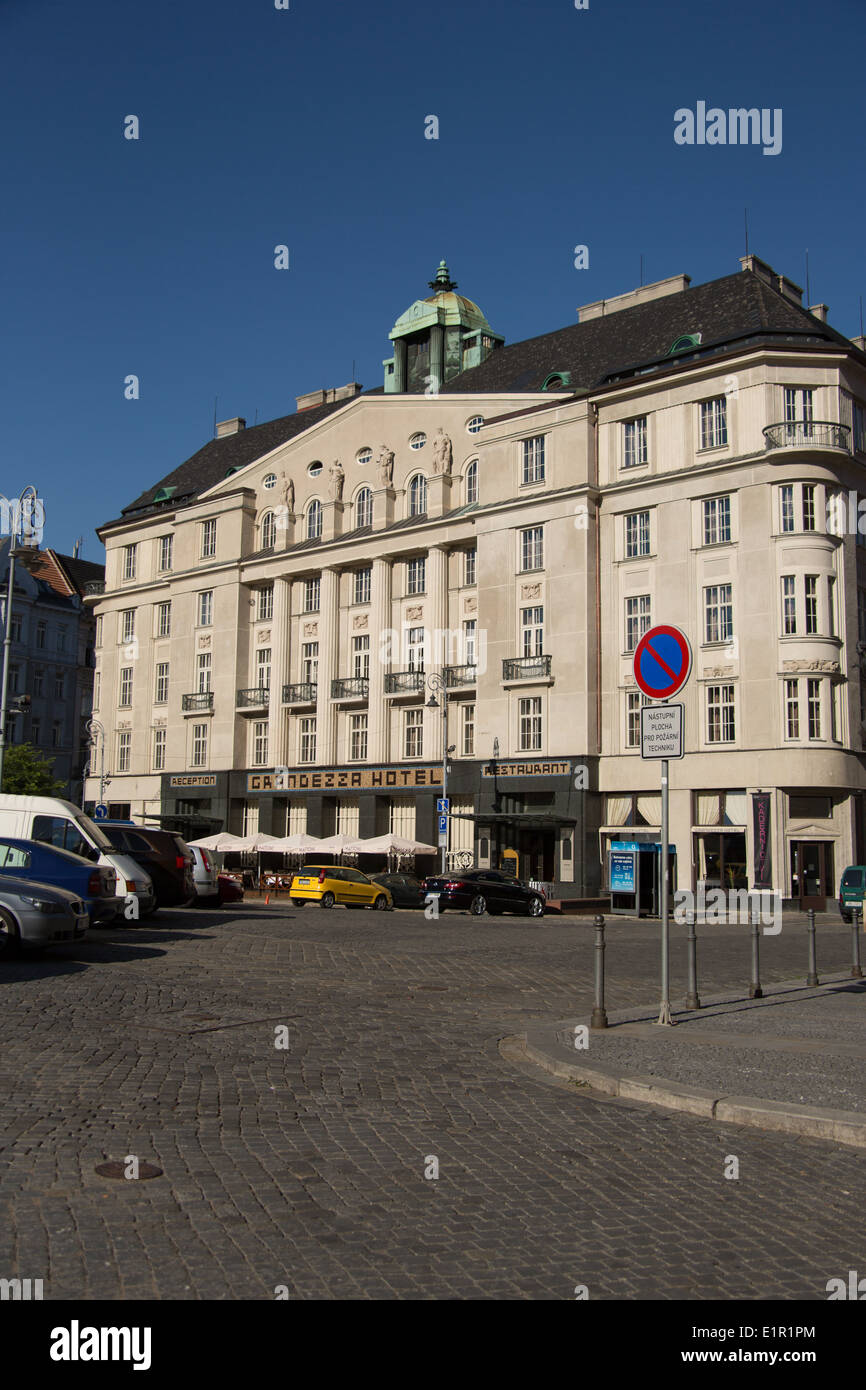 Grandezza hotel in Brno old town in the Czech Republic Stock Photo - Alamy