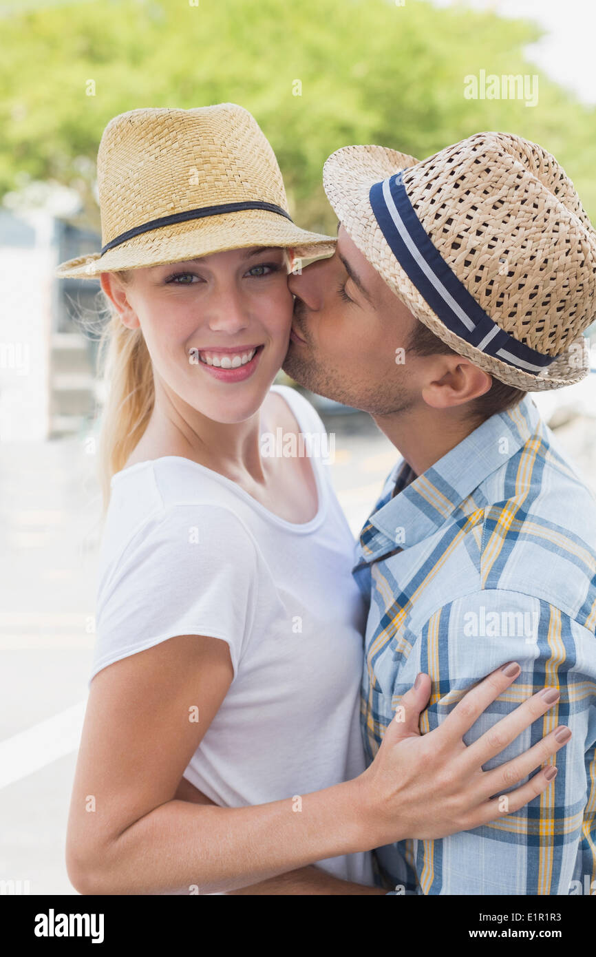 Kissing the camera, hipster hi-res stock photography and images - Alamy