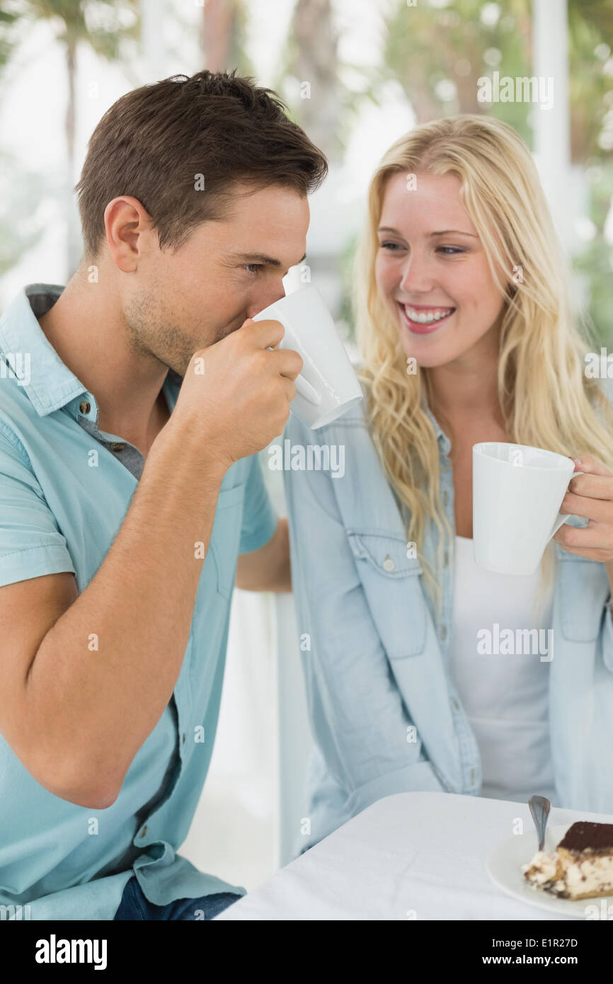 Couple having coffee together hi-res stock photography and images - Alamy
