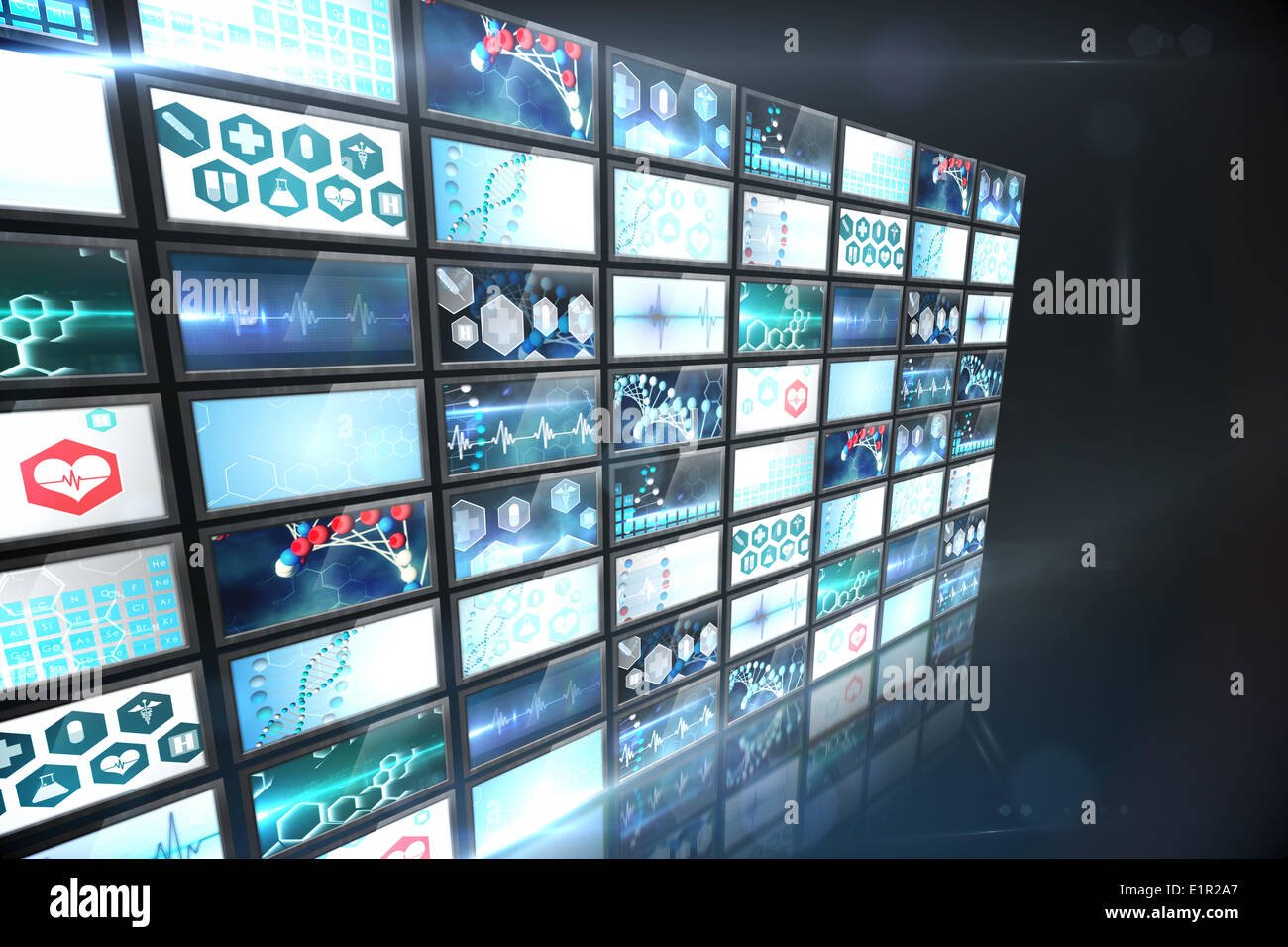 Screen collage showing medical images Stock Photo - Alamy