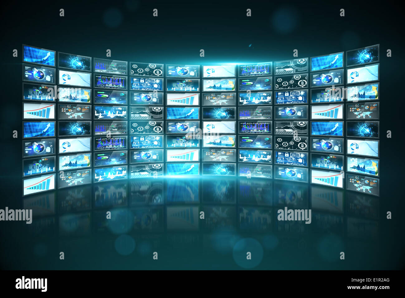 Screen collage showing business images Stock Photo - Alamy