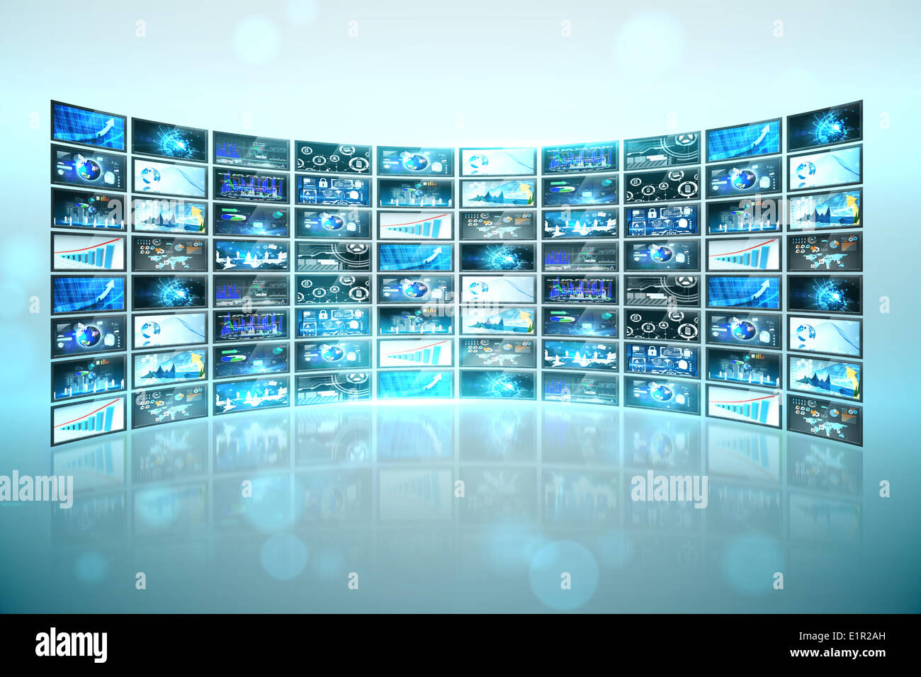 Screen collage showing business images Stock Photo - Alamy