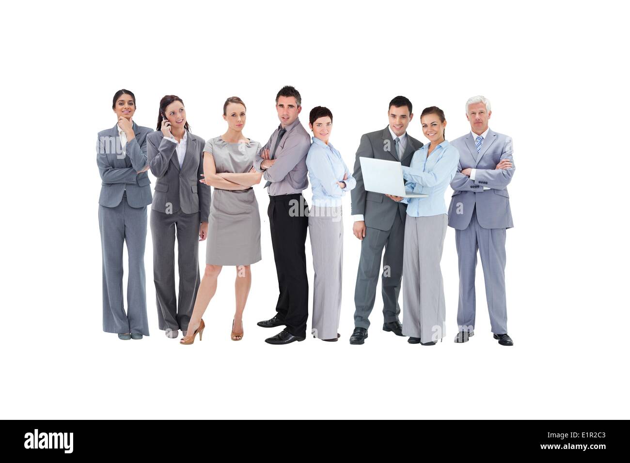 Business team mixed race people Cut Out Stock Images & Pictures - Alamy