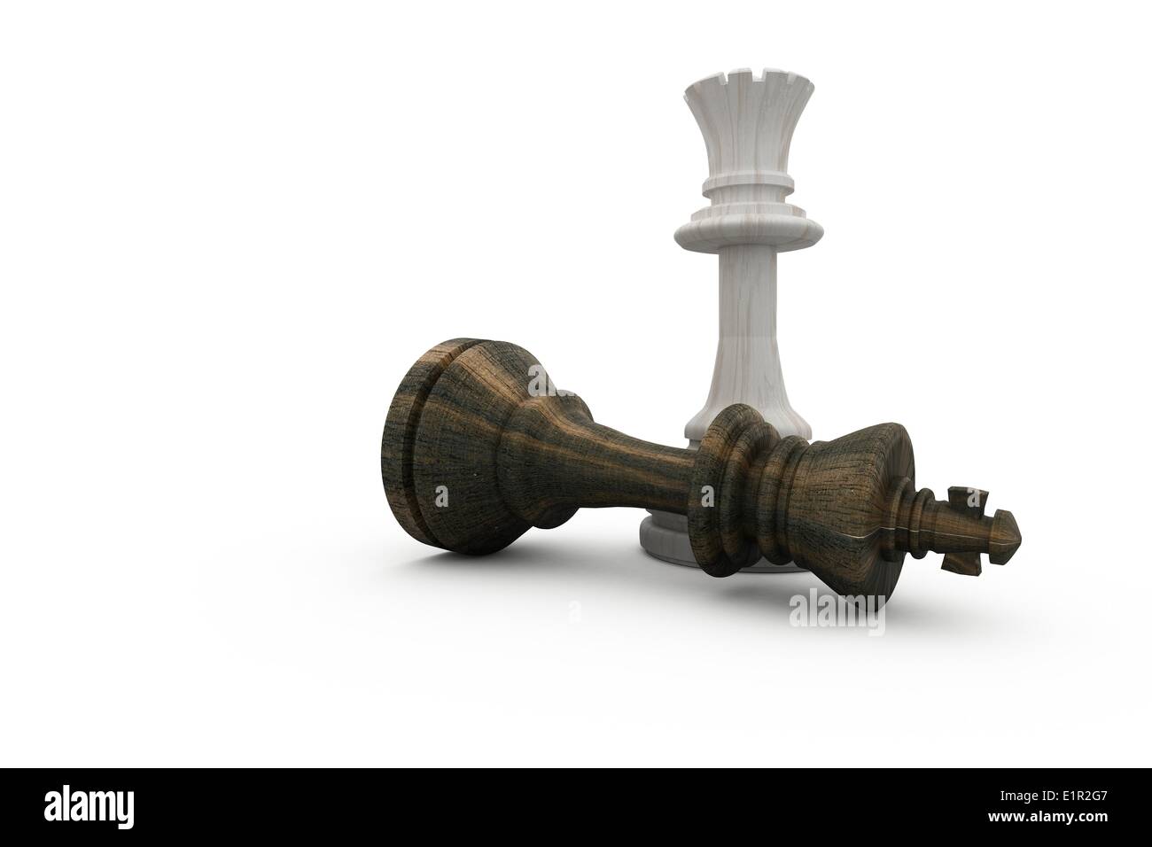 Fallen queen chess piece hi-res stock photography and images - Alamy