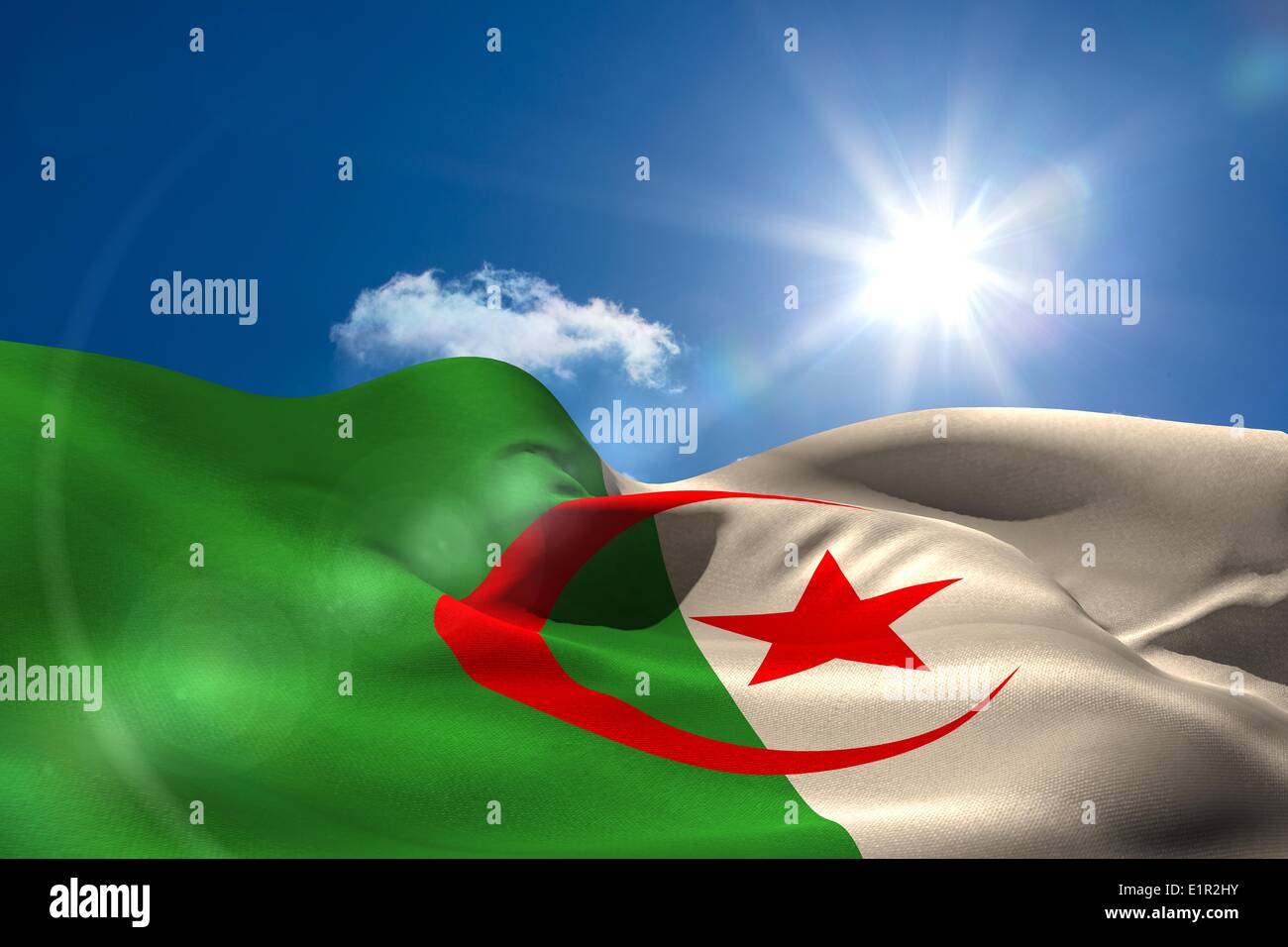 Algeria national flag hi-res stock photography and images - Alamy